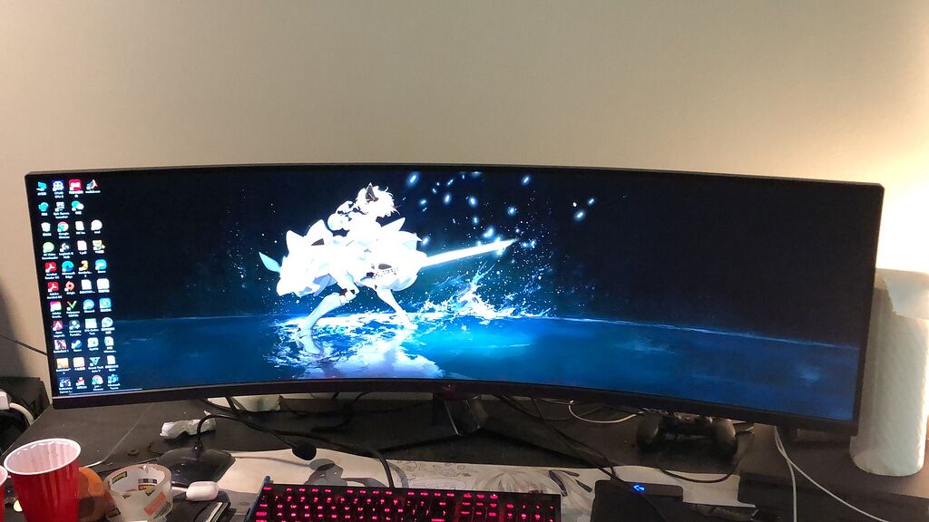 ROG XG49VQ 49寸电脑显示屏 144Hz 650刀 可送货 - 二手市场 - Niwenn