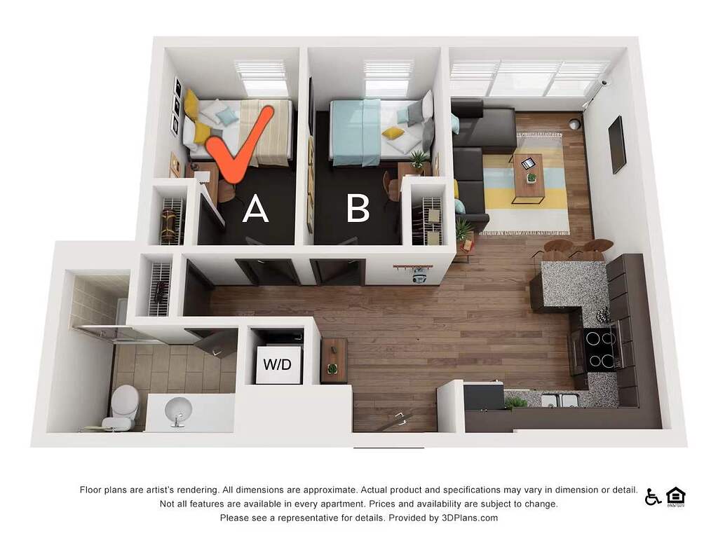 landmark转租2b1b其中一间 - 房源 - Niwenn