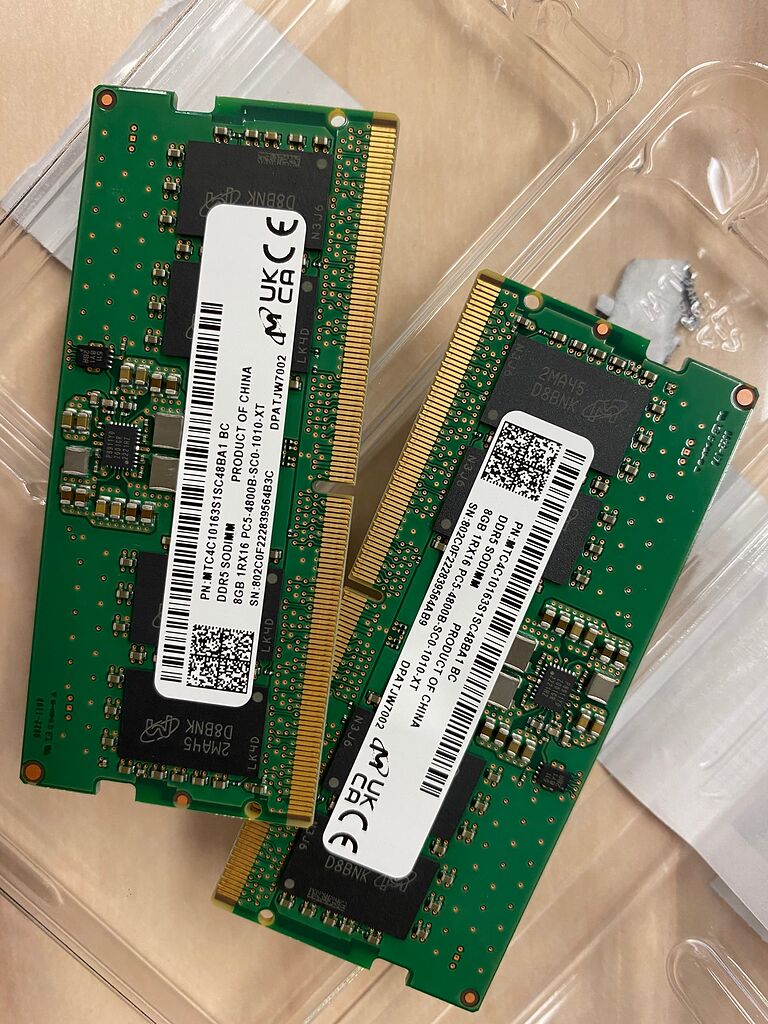 出个Lenovo原装的2×8GB DDR5 4800内存条 - 二手市场 - Niwenn