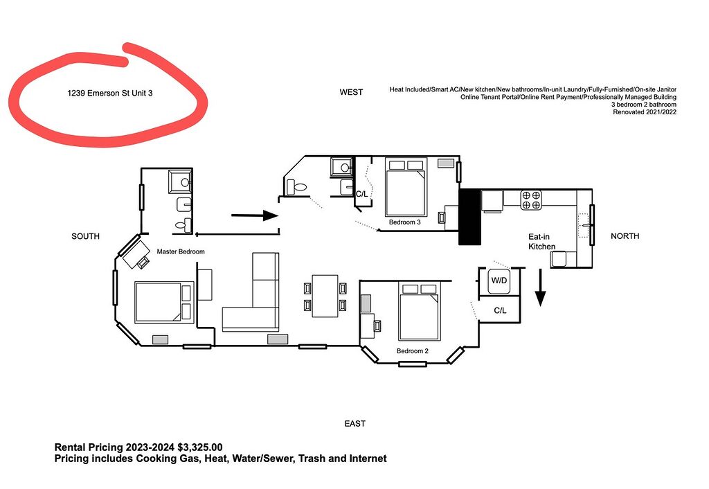 已签好的房子3b2b，空出1b - 房源 - Niwenn