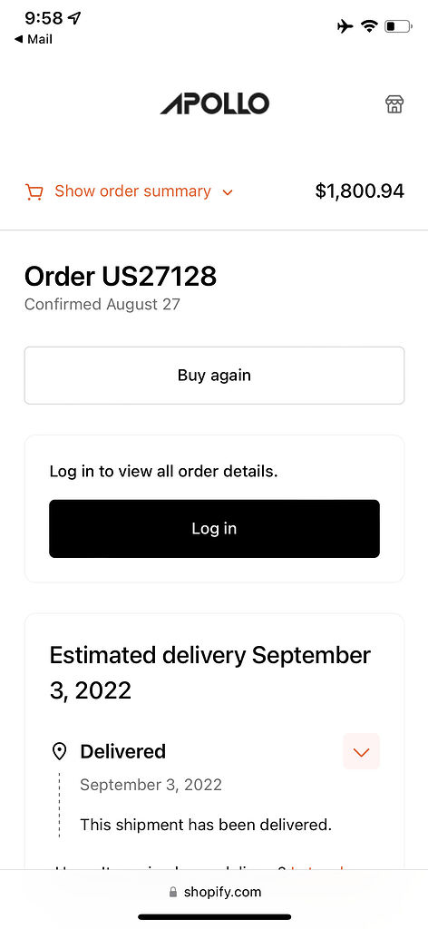 出2022年购买 Apollo Ghost scooter 850刀 - 二手市场 - Niwenn