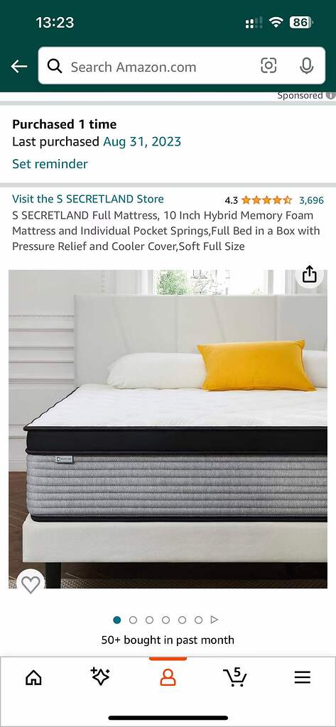 出新Full size床垫 $80 - 二手市场 - Niwenn