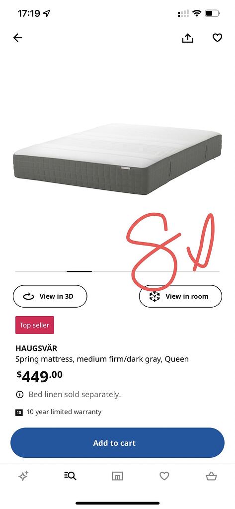 出床垫 80刀 - 二手市场 - Niwenn