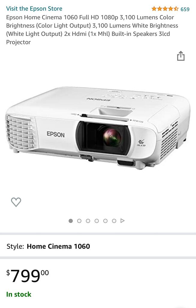 出一个爱普生home cinema 1060 投影仪 - 二手市场 - Niwenn