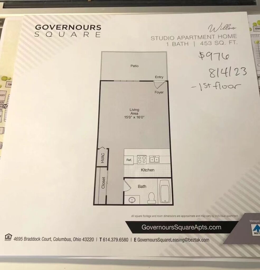 哥伦布Governours Square，Studio 阳光卧室 暑期短租 - 房源 - Niwenn