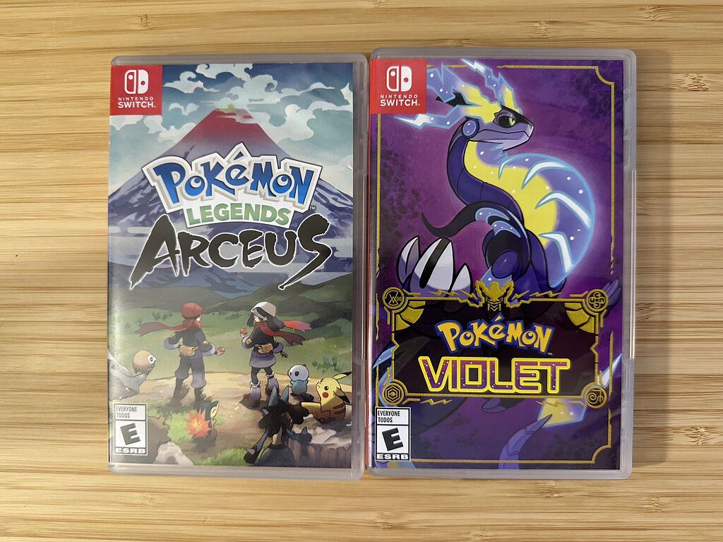 pokemon violet & arceus switch 游戏 - 二手市场 - Niwenn