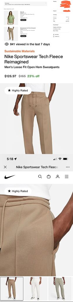 出全新Nike运动工装裤 - 二手市场 - Niwenn