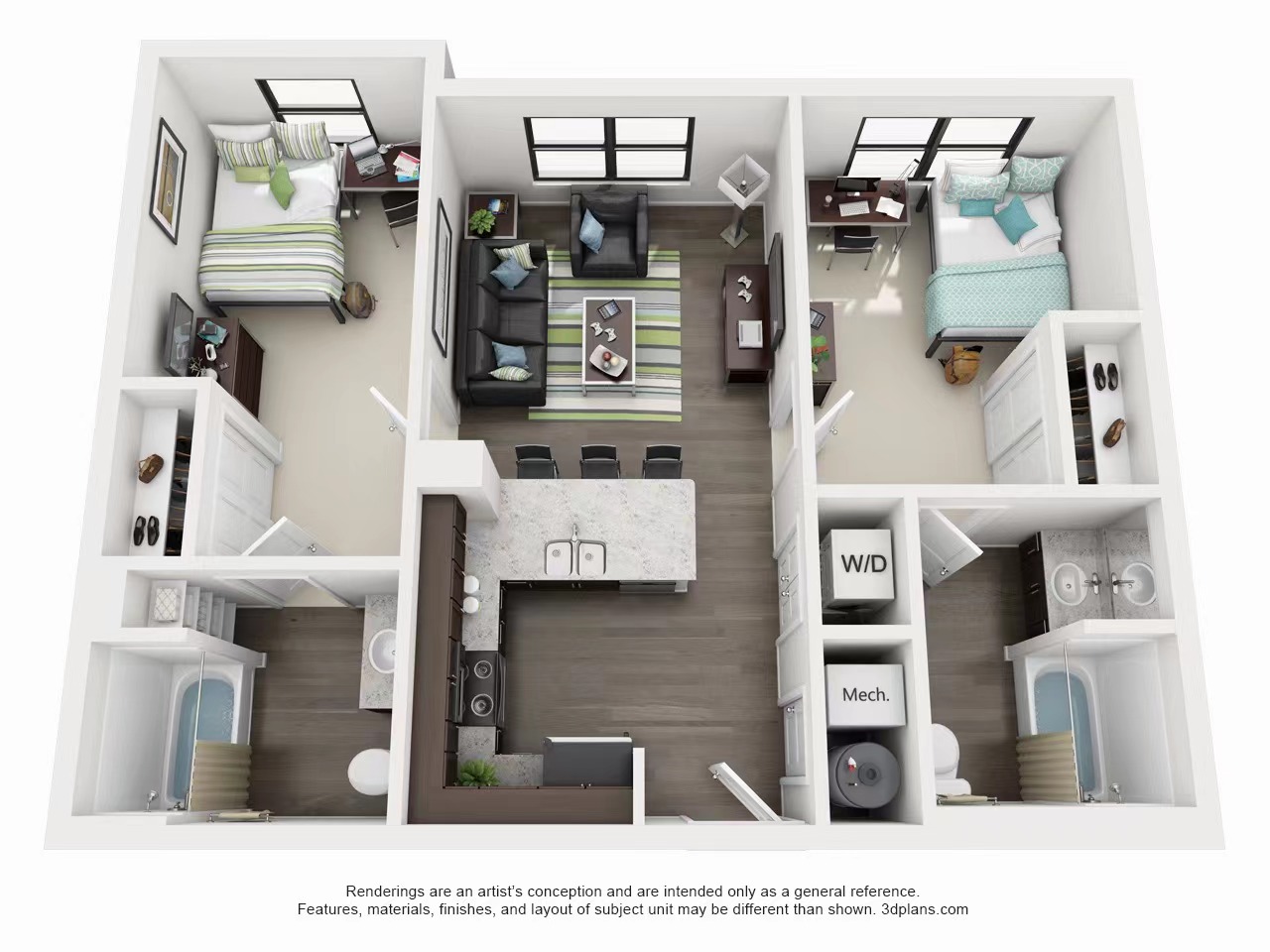 转租501 E University Ave. 3楼2b2b其中一间 - 房源 - Niwenn